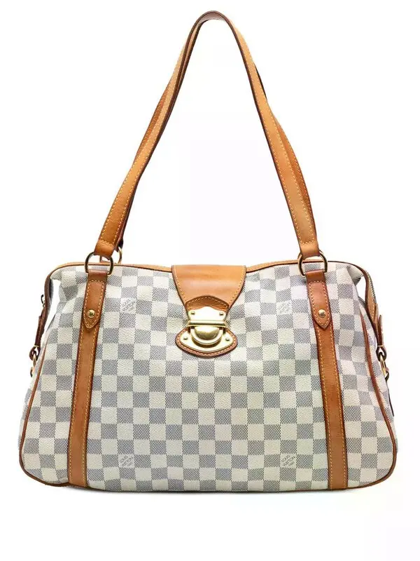 LOUIS VUITTON Damier Azur Stresa Pm Shoulder Bag - White