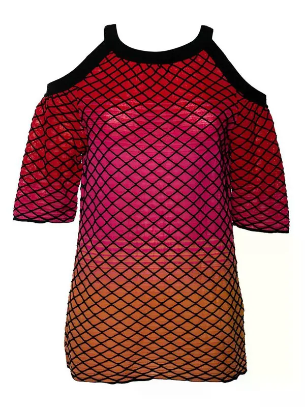 Missoni Diamond-pattern Open-shoulder Top