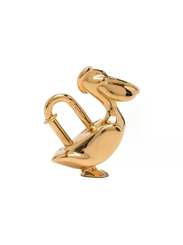 Hermès 1992 Stork Motif Cadena Padlock - Gold
