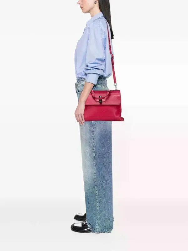 Gucci Leather Bamboo Daily Satchel - Pink