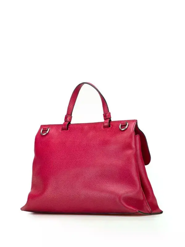 Gucci Leather Bamboo Daily Satchel - Pink