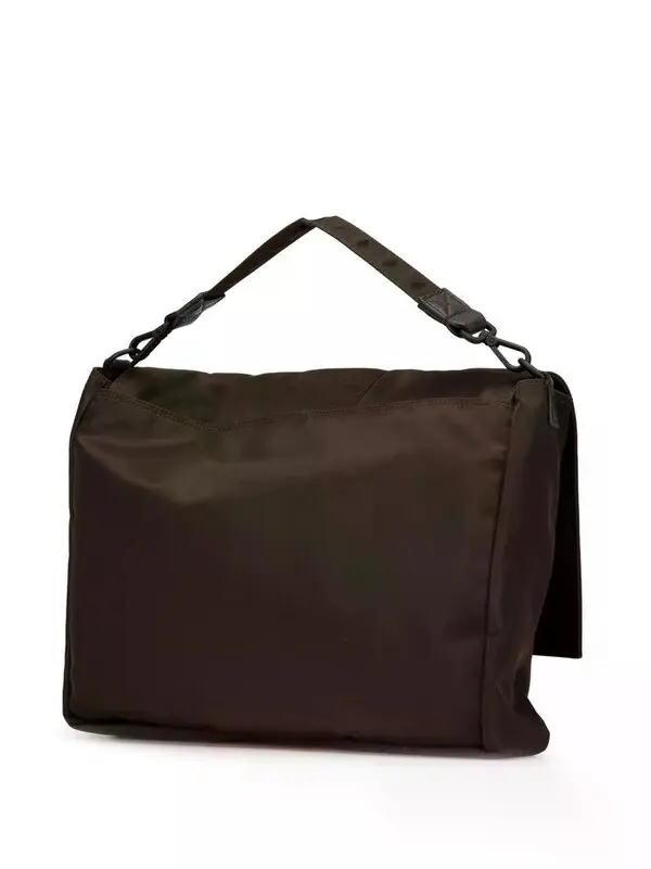 Fendi Large Econyl Nylon Baguette Satchel