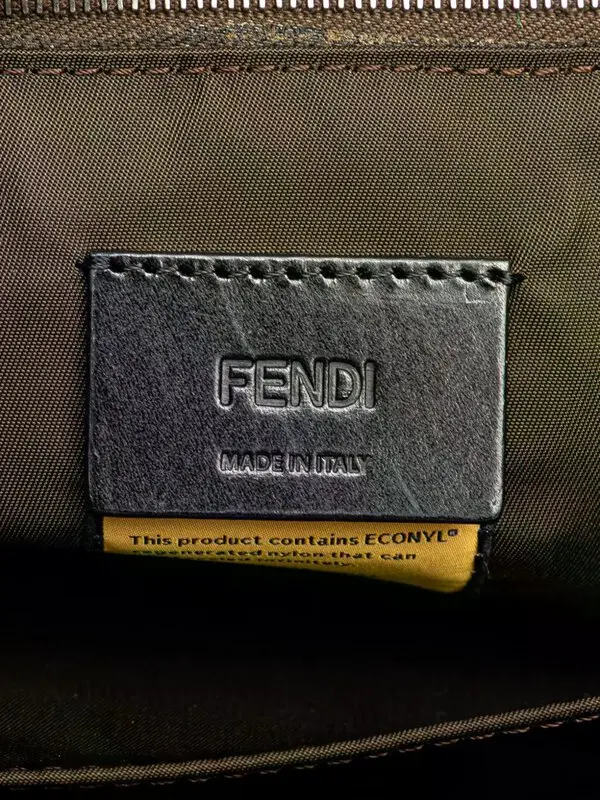 Fendi Large Econyl Nylon Baguette Satchel