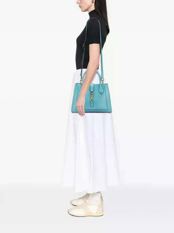 Gucci Jackie 1961 Tote Satchel - Blue