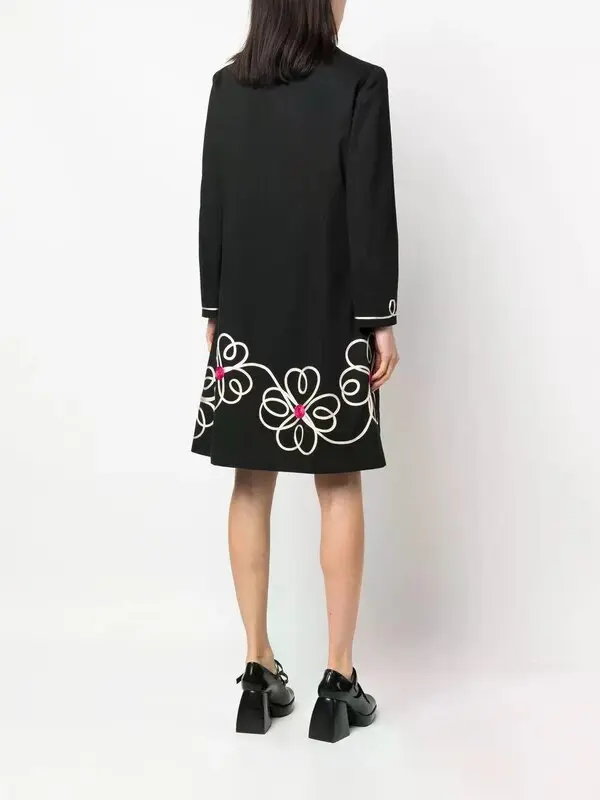 Moschino 2000s Floral-motif Dress And Coat Set