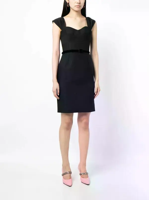 Prada Belted Wool-blend Dress