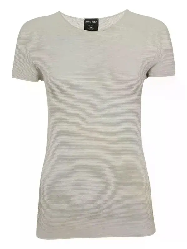 Giorgio Armani Ribbed Cotton T-shirt