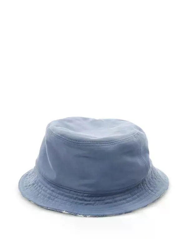 Dior Oblique Pattern Bucket Hat - Blue