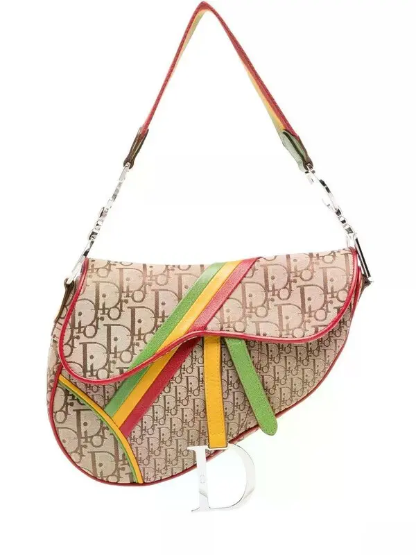 Dior 2004 Rasta Trotter Saddle Shoulder Bag - Brown