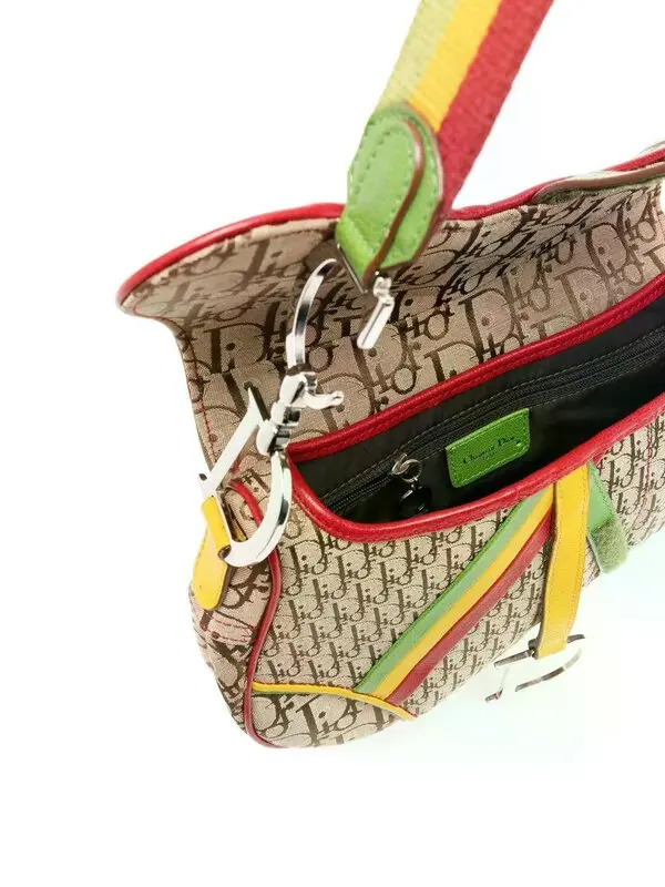 Dior 2004 Rasta Trotter Saddle Shoulder Bag - Brown