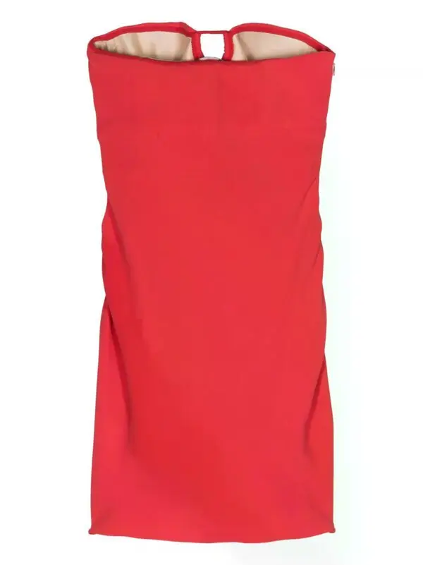 Giorgio Armani 2000s Cut-out Ruched Silk Minidress