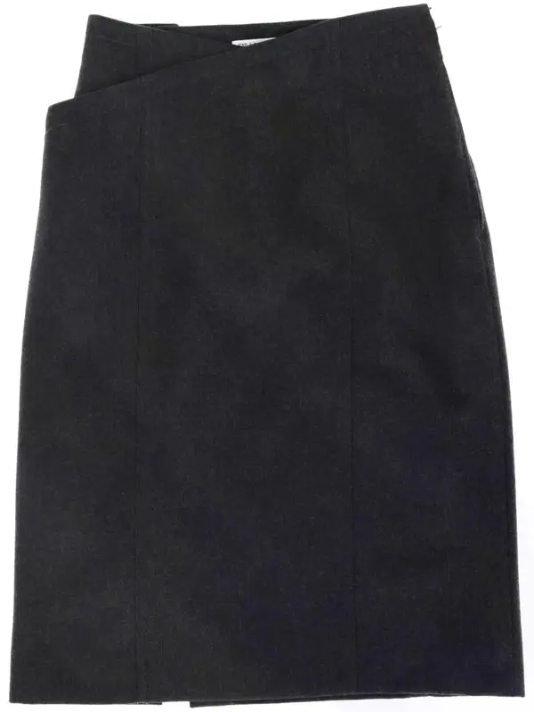 Gianfranco Ferre 1980s Wool Midi Skirt