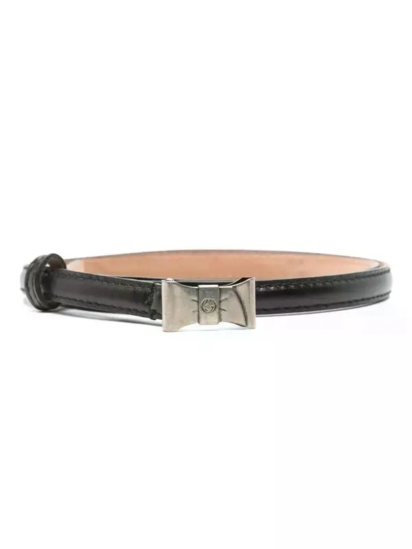 Gucci 2010s Bow-detail Belt - Black