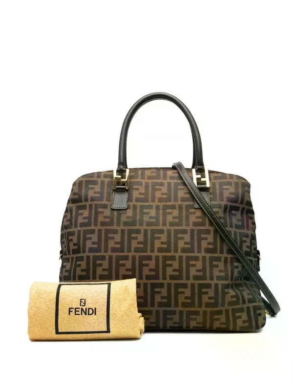 Fendi 20th Century Zucca Canvas Satchel