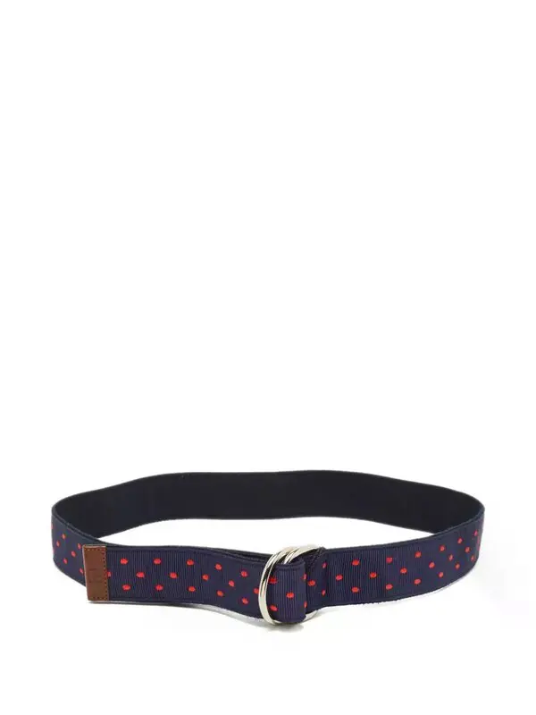 Carolina Herrera Polka Dot Ribbon Belt - Blue