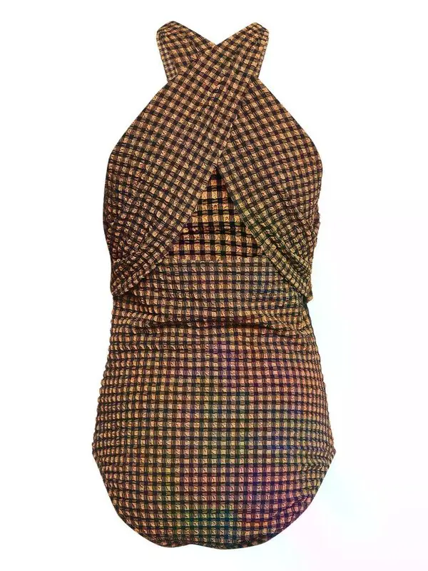Nanushka Checked Skirt And Top Set