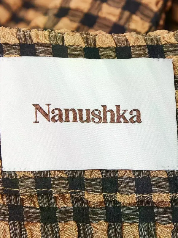 Nanushka Checked Skirt And Top Set