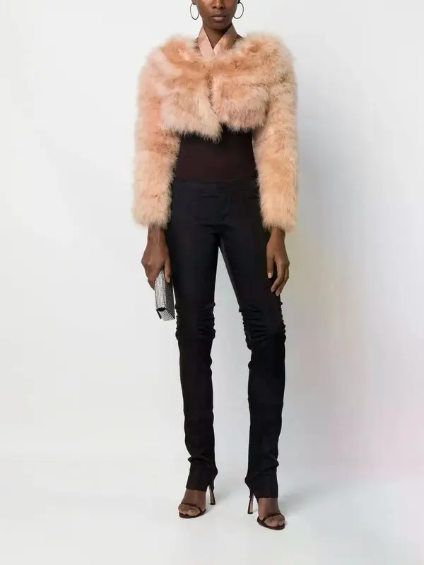 Gucci 2000s Gathering-detailed Low-rise Trousers