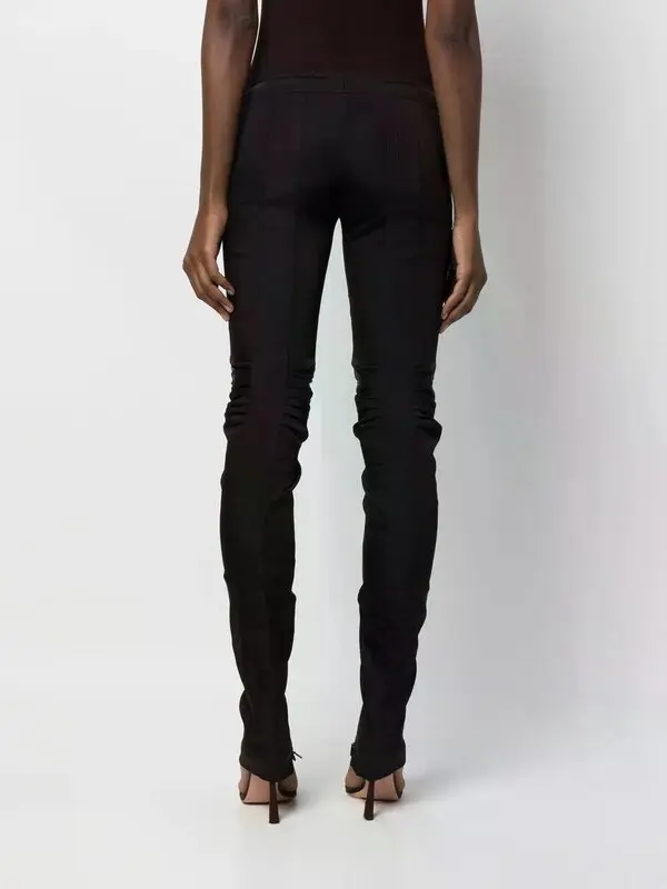 Gucci 2000s Gathering-detailed Low-rise Trousers