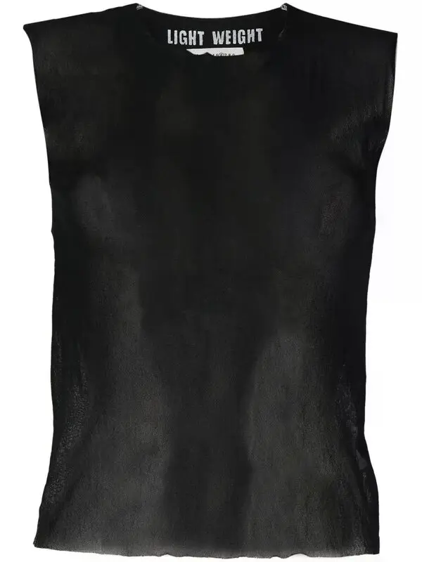 MAISON MARGIELA 2000s Sheer-panel T-shirt
