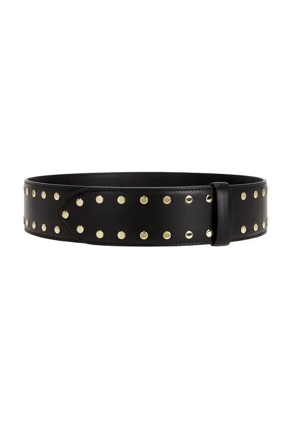 Khaite Theo Waist Belt - Black & Gold