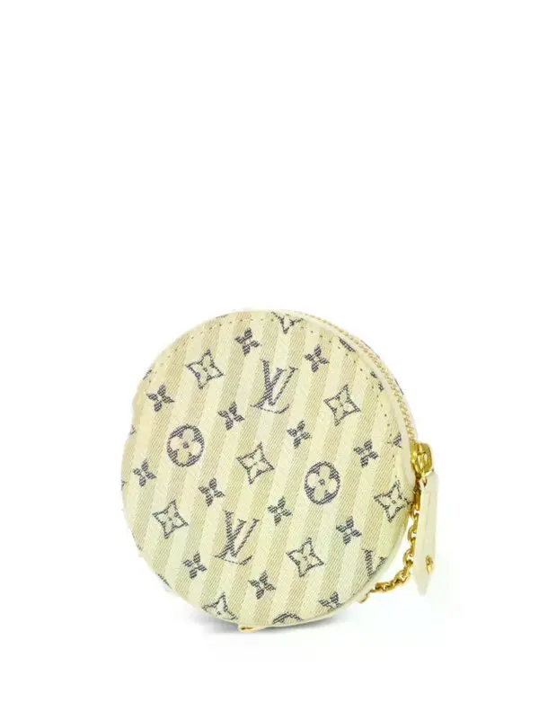 LOUIS VUITTON 2007 Mini Lin Round Coin Purse
