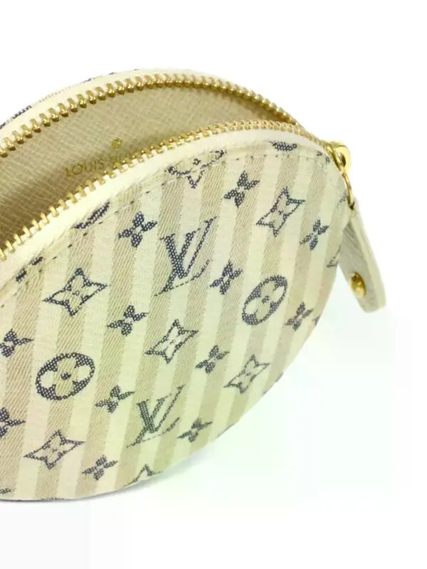 LOUIS VUITTON 2007 Mini Lin Round Coin Purse