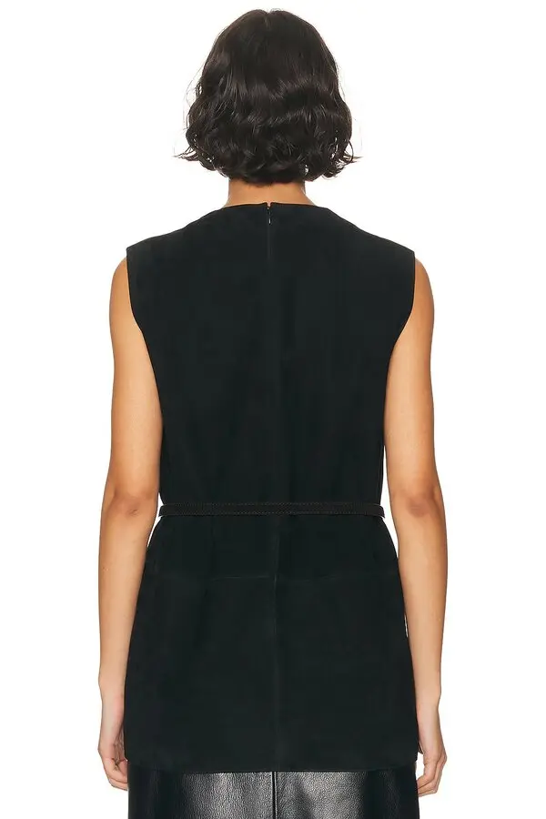 TOTEME Belted Suede Top