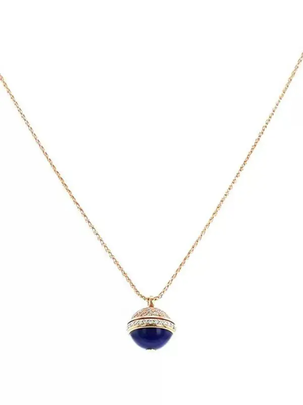 PIAGET 18kt Rose Lapis Lazuli Possession Pendant Necklace - Gold