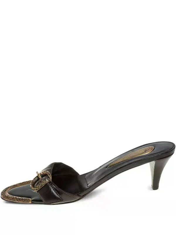 GIUSEPPE ZANOTTI Leather Buckle Sandals