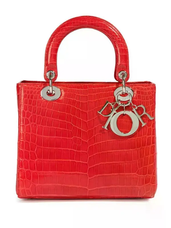Dior Lady Two-way Handbag - Red