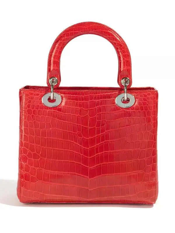 Dior Lady Two-way Handbag - Red