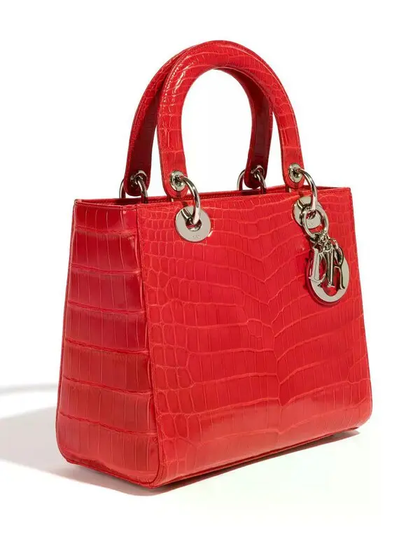 Dior Lady Two-way Handbag - Red