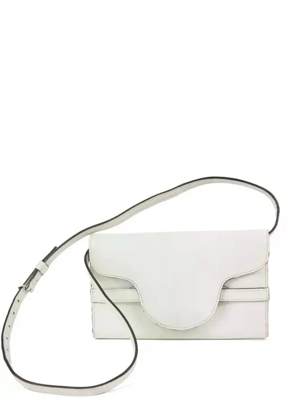 Celine 1970s Leather Shoulder Bag - White