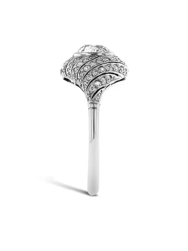 PRAGNELL Platinum Art Deco Diamond Ring