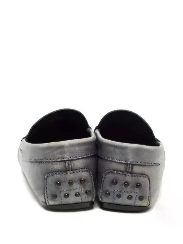 TOD'S Leather Loafers - Grey