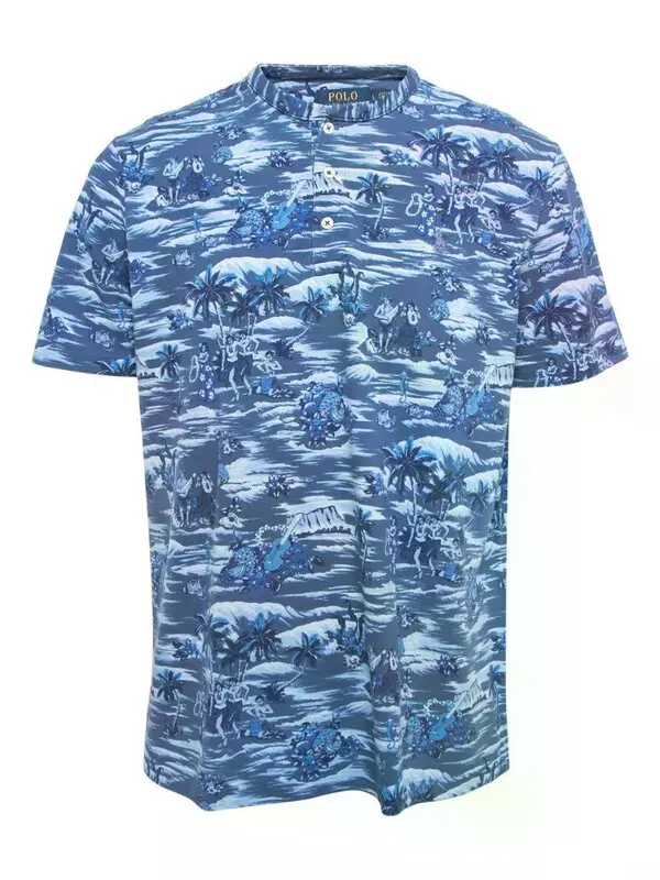 Polo Ralph Lauren Tropical-print T-shirt - Blue