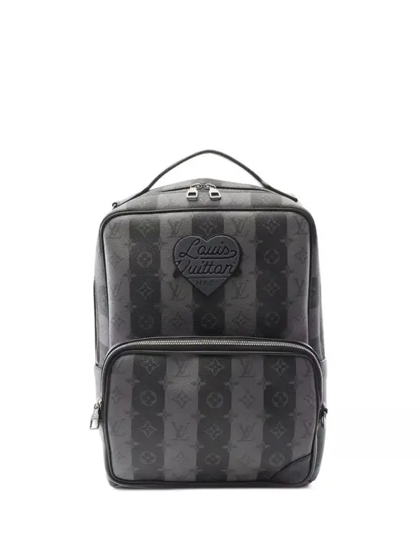 LOUIS VUITTON 2021 Monogram Stripe Eclipse Backpack - Black