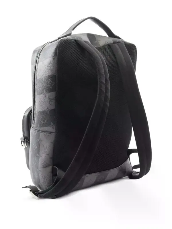 LOUIS VUITTON 2021 Monogram Stripe Eclipse Backpack - Black  display picture 1