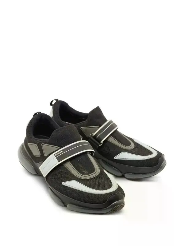 Prada Cloudbust Touch-strap Sneakers - Black