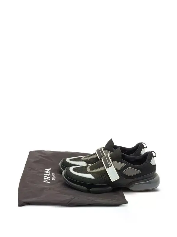 Prada Cloudbust Touch-strap Sneakers - Black