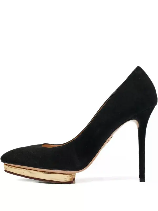 CHARLOTTE OLYMPIA 110mm Debbie Platform Suede Pumps