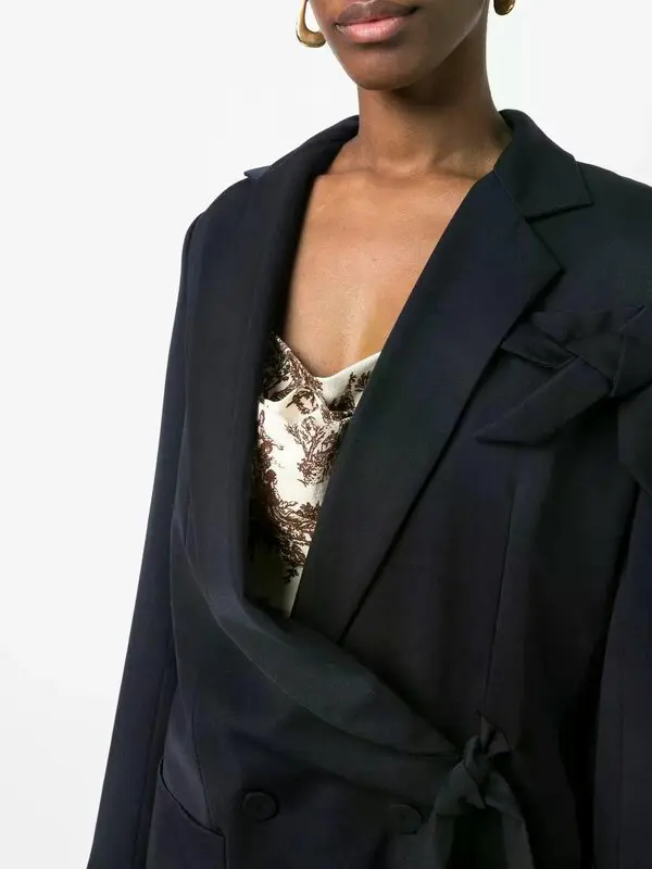 Givenchy 1990s Bow-detail Double-breasted Blazer