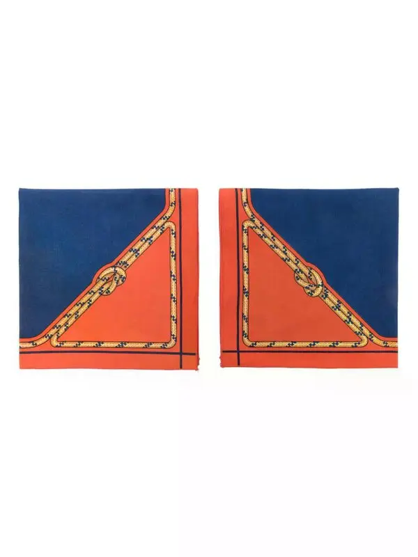 Hermès Cotton Napkin Set - Blue