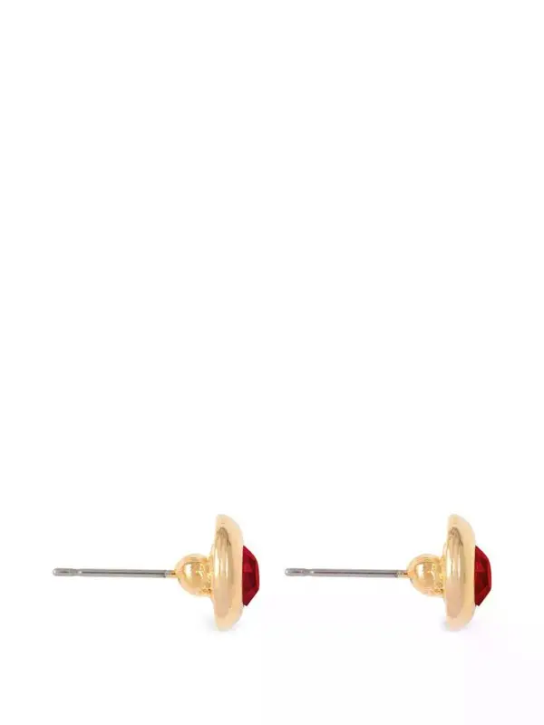SUSAN CAPLAN 1980s Ruby Earrings