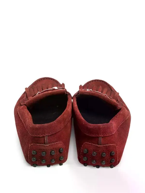 TOD'S Suede Loafers - Red