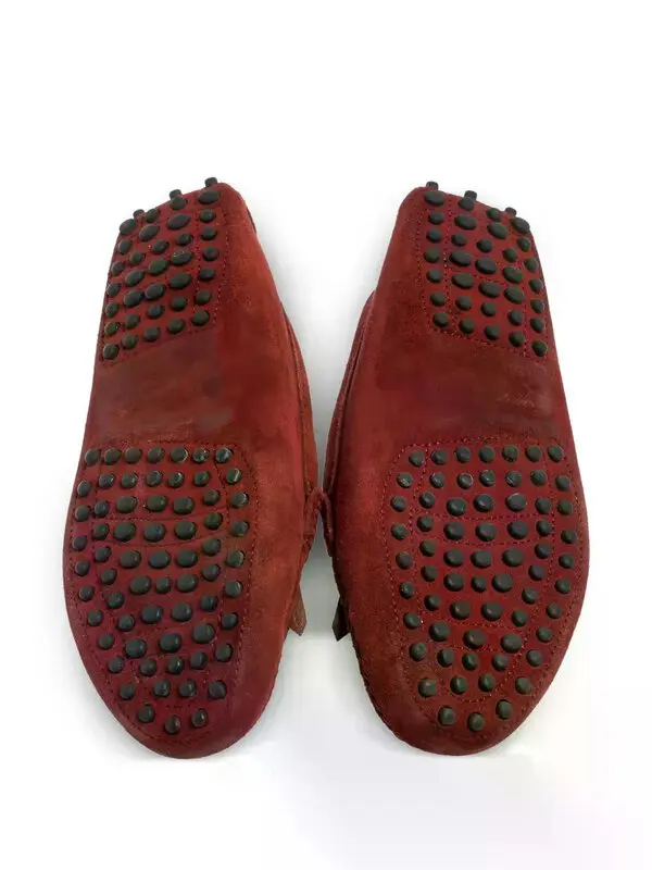TOD'S Suede Loafers - Red