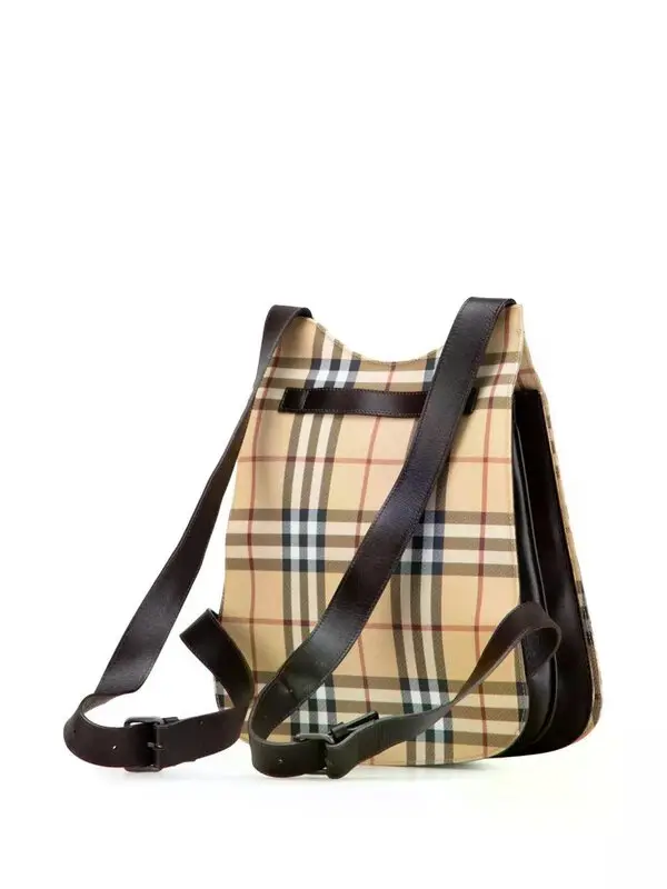Burberry House Check Coated Canvas Backpack