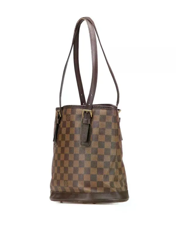 LOUIS VUITTON 1997 Damier Ebene Marais Bucket Bag
