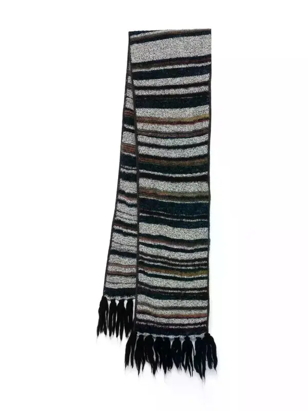 Missoni 2010s Striped Scarf - Blue